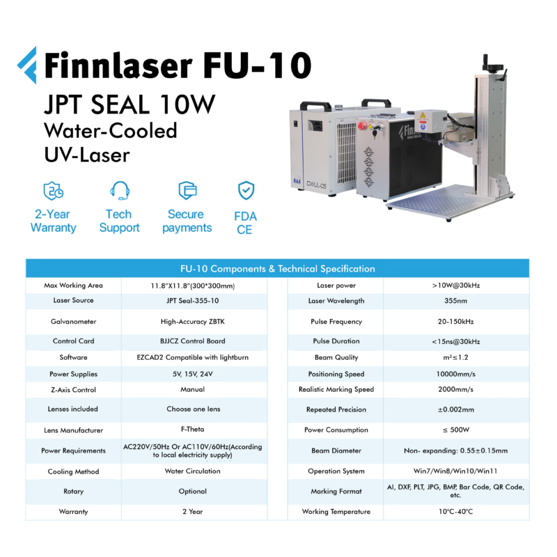 5W JPT Air-Cooled UV-Laser - Finnlaser